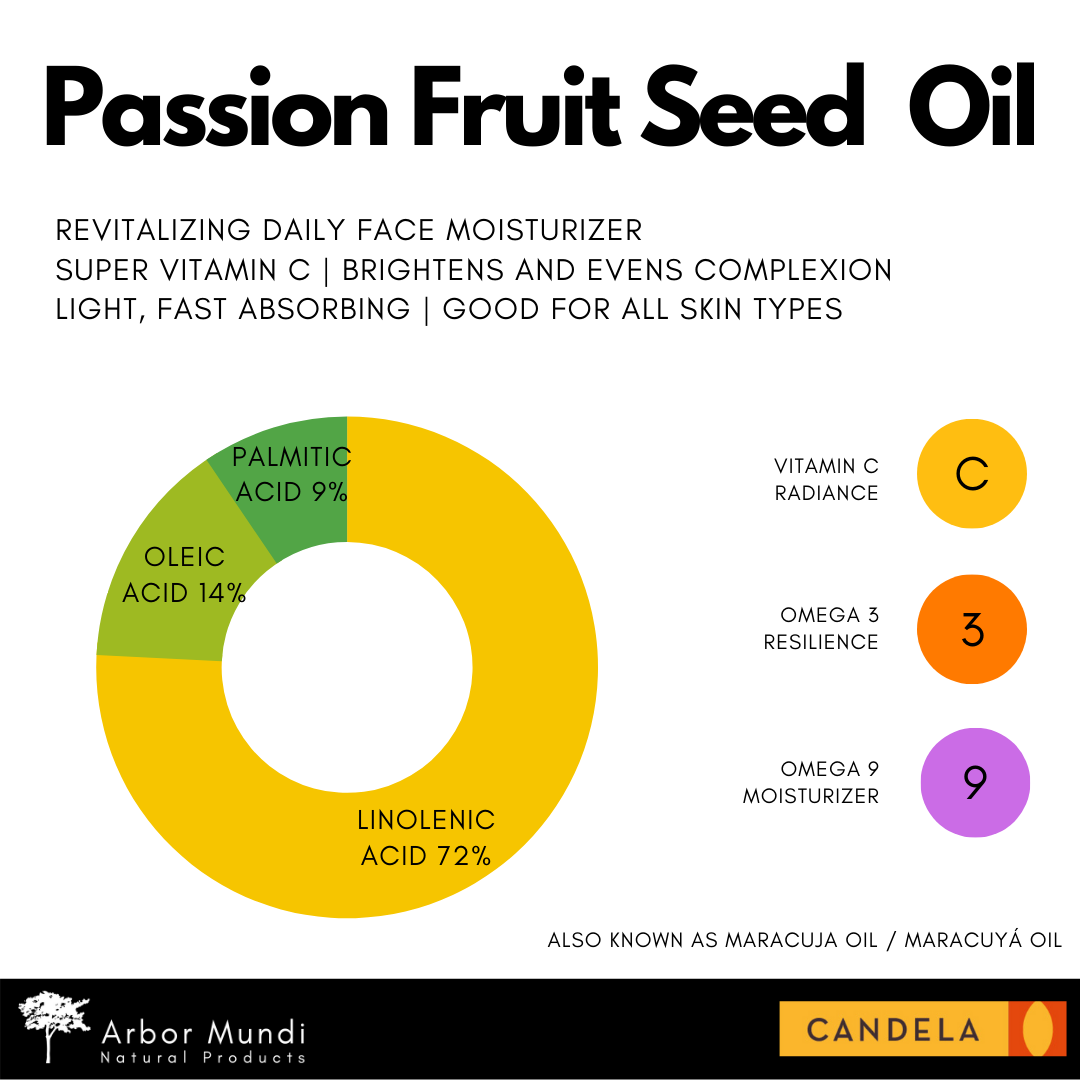 30ml Organic Passion Fruit Seed Face Oil (Maracuja Oil) - Arbor Mundi ...