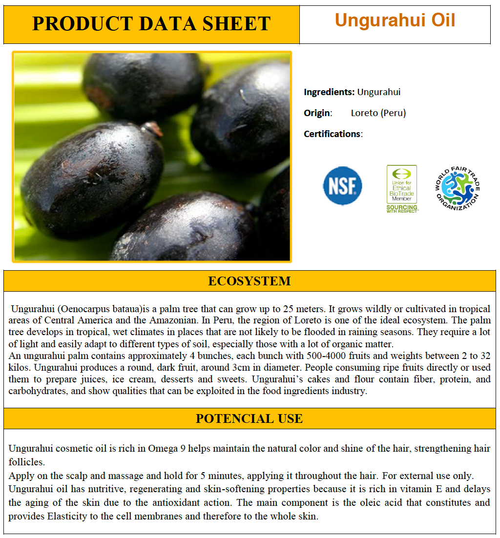 Wholesale Wild Bataua / Ungurahui / Pataua Oil - Arbor Mundi Natural ...